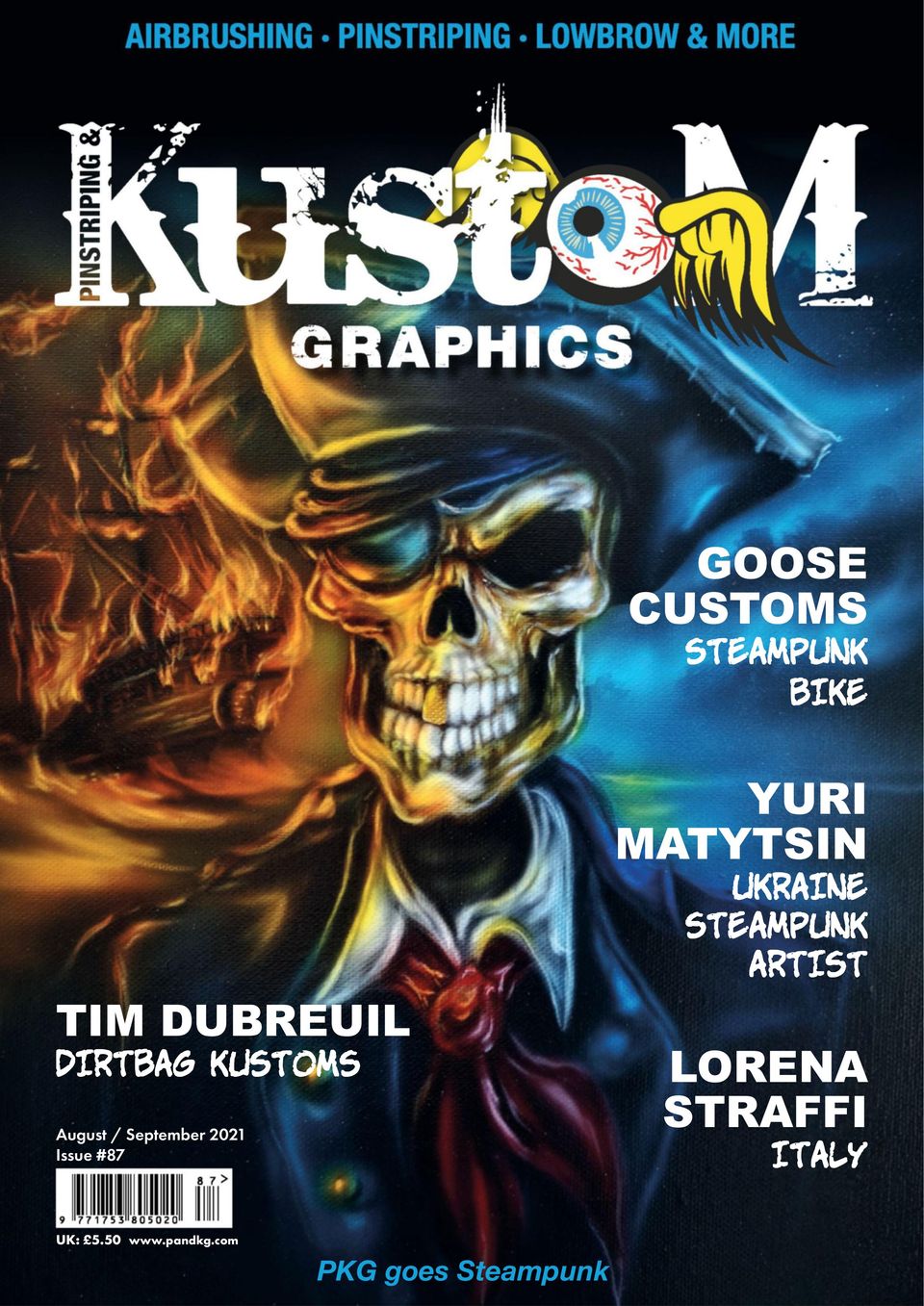 Pinstriping & Kustom Graphics Magazine-August - September 2021 Magazine