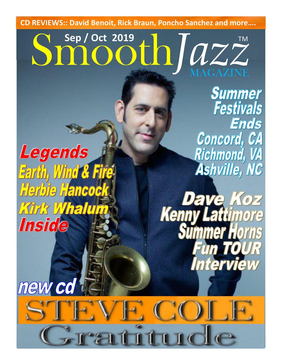 Smooth Jazz Magazine-September - October 2019 Magazine