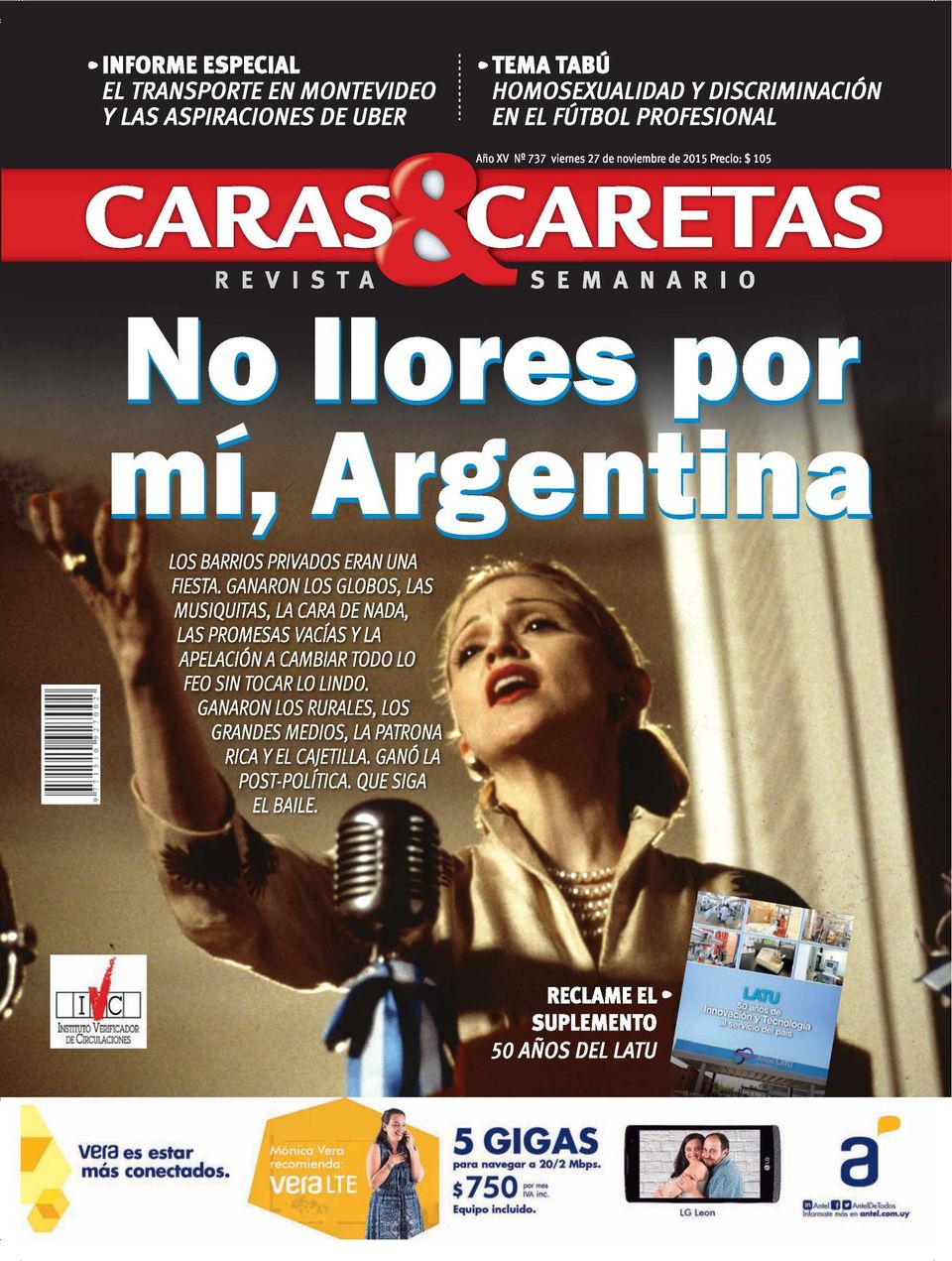 Get digital access to Caras y Caretas - Noviembre 2015 Nº 737 issue ...