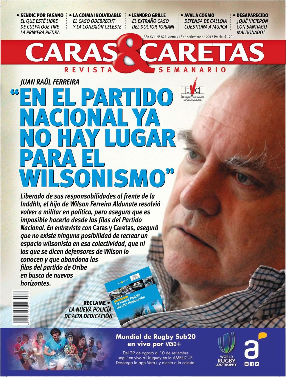 Caras y Caretas-Septiembre 2017 Nº 827 Magazine