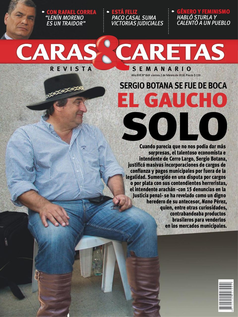Caras y Caretas-Febrero 2, 2018 Nº 849 Magazine