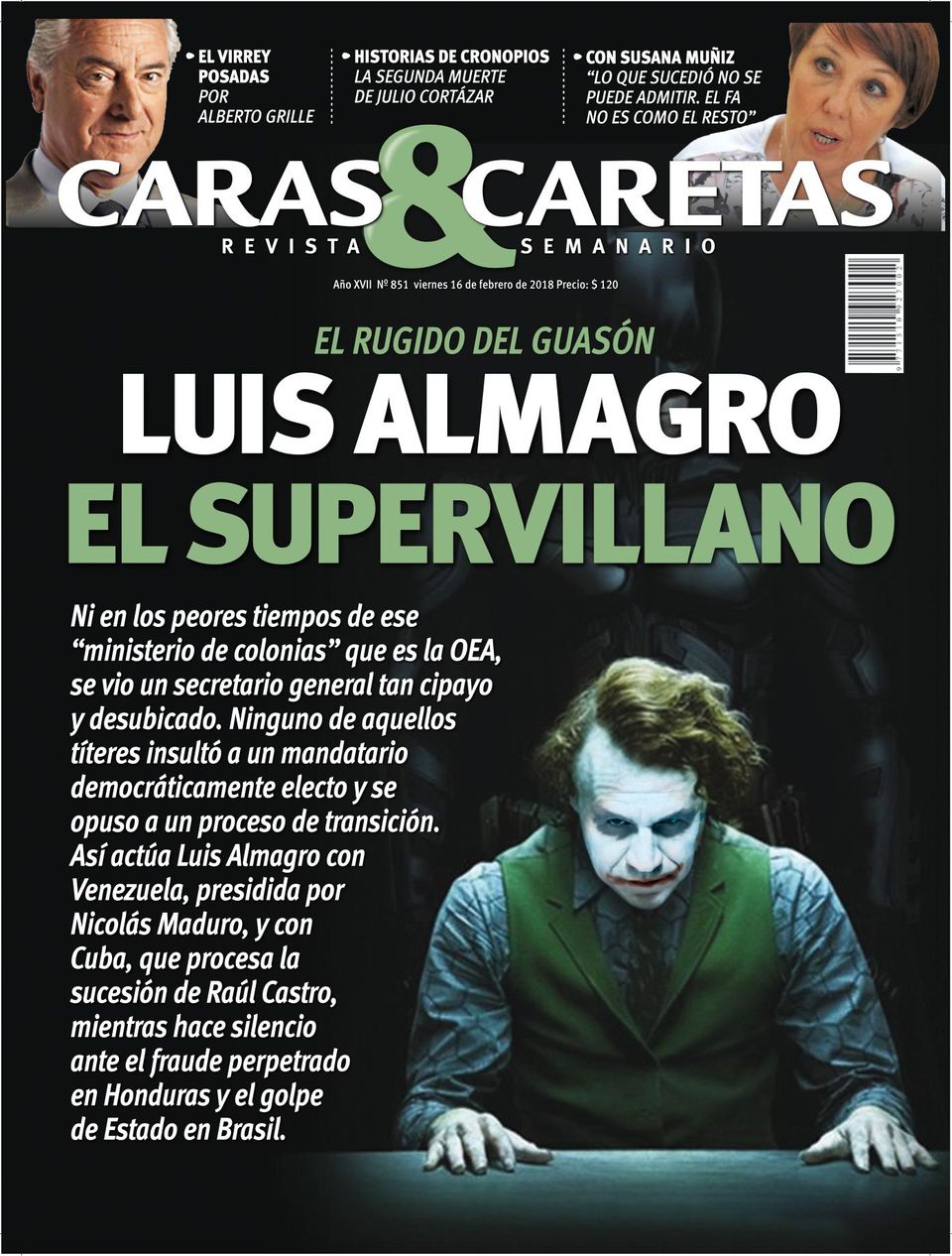 Caras y Caretas-Febrero 16, 2018 Nº 851 Magazine