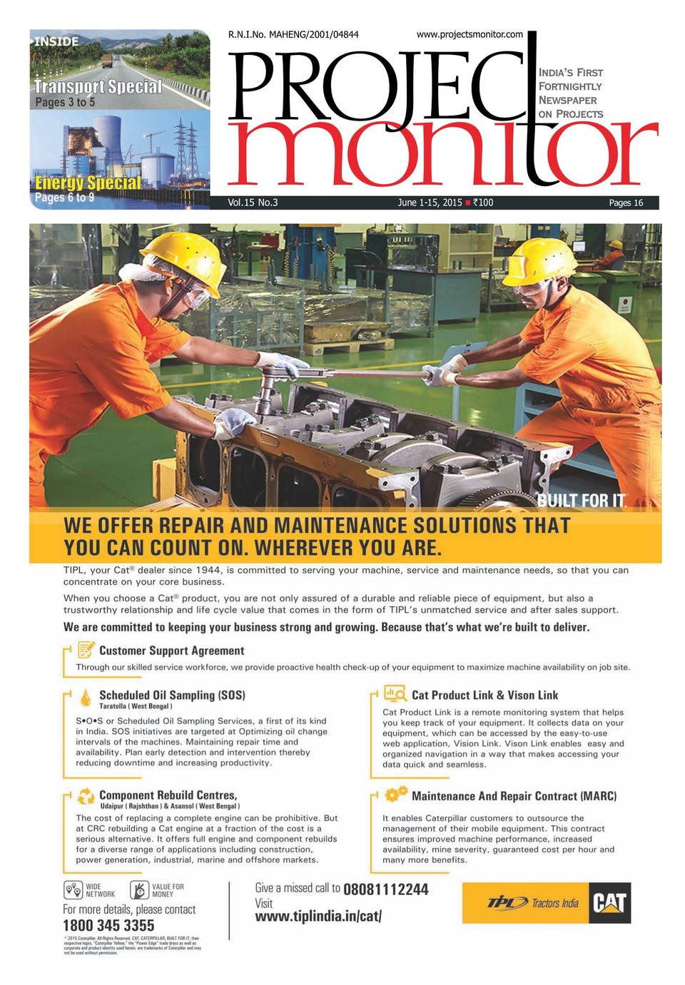 Get digital access to Project Monitor - June 1, 2015 issue | Magzter.com