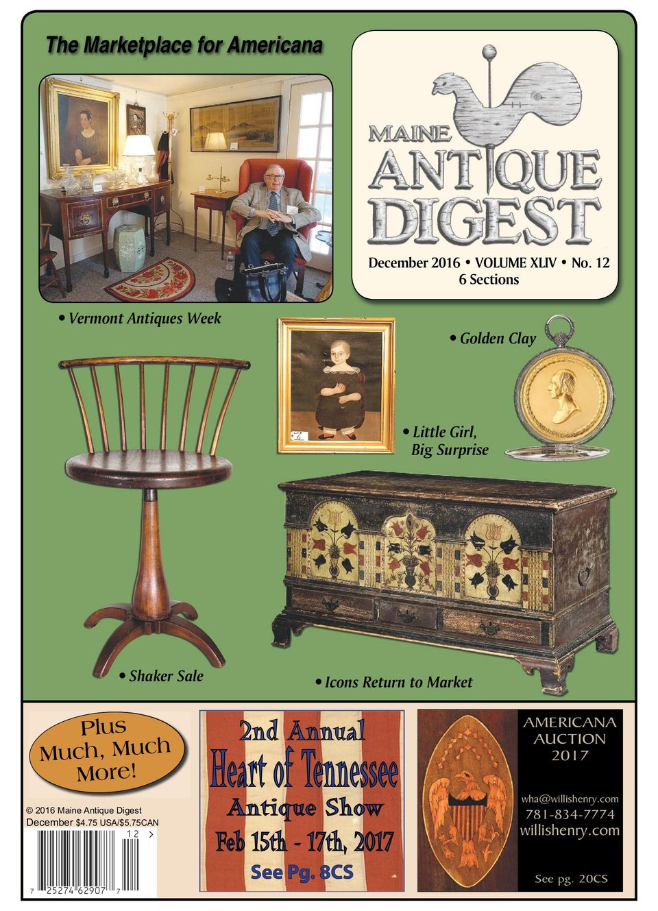 Maine Antique Digest-December 2016 Magazine - Get your Digital Subscription
