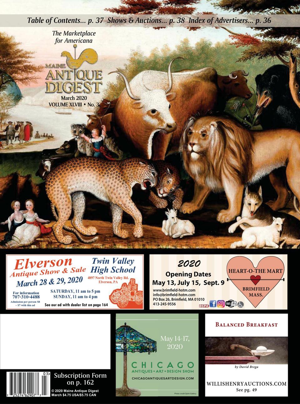 Maine Antique Digest-March 2020 Magazine - Get your Digital Subscription