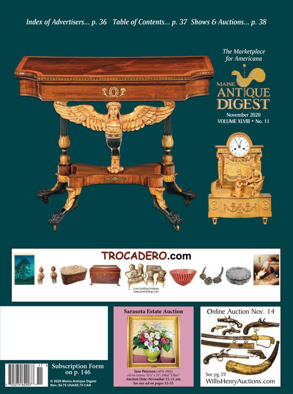 Maine Antique Digest-November 2020 Magazine - Get your Digital Subscription