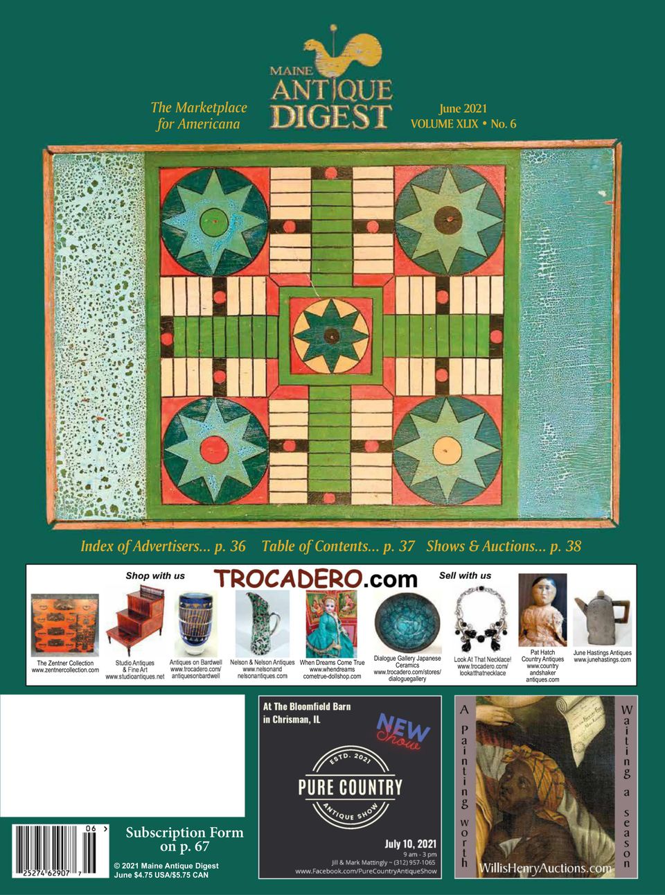 Maine Antique Digest-June 2021 Magazine - Get your Digital Subscription