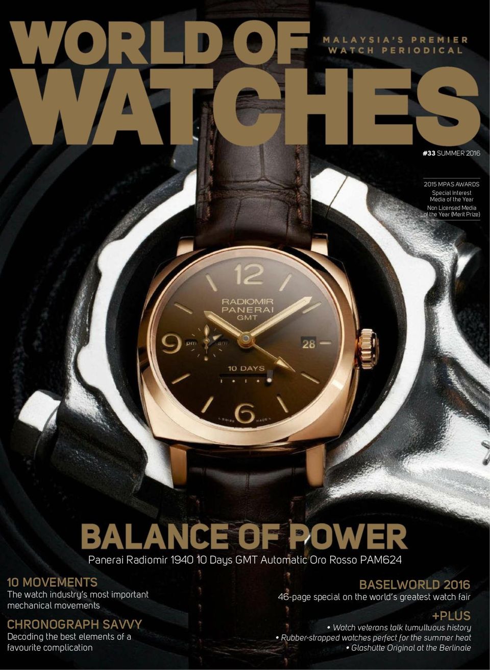 Get digital access to World of Watches - Summer 2016 issue | Magzter.com