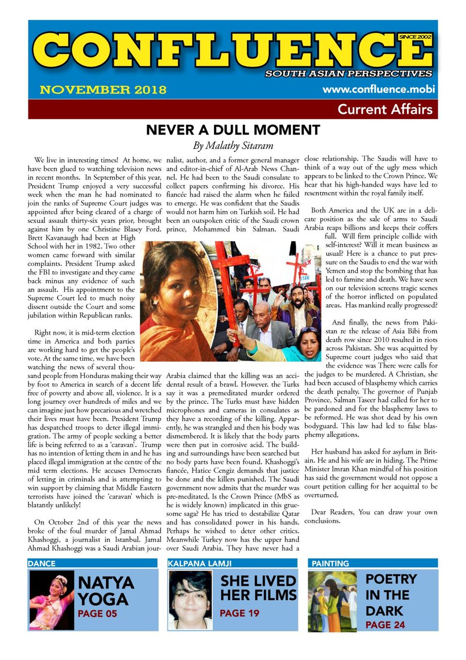 Confluence South Asian Perspectives-November 2018 Magazine