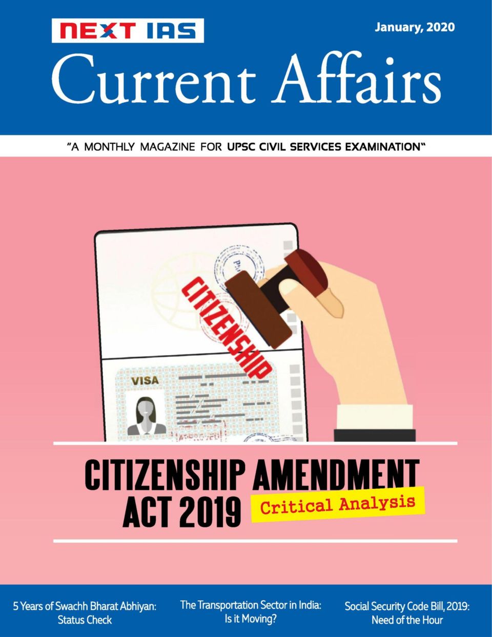 Get digital access to NEXT IAS Current Affairs - January 2020 issue ...