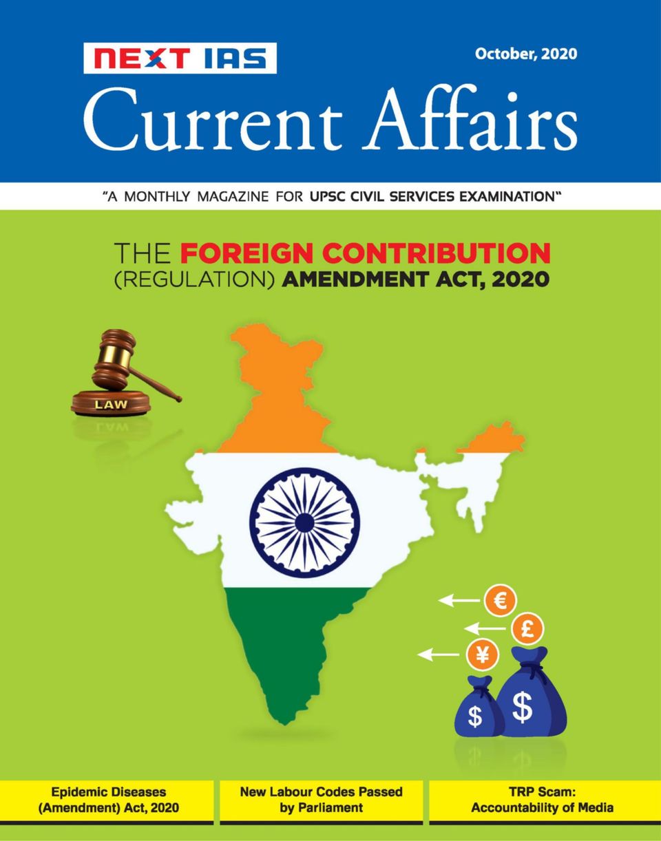 NEXT IAS Current Affairs October 2020 Magazine NEXT IAS Current Affairs October 2020 Magazine