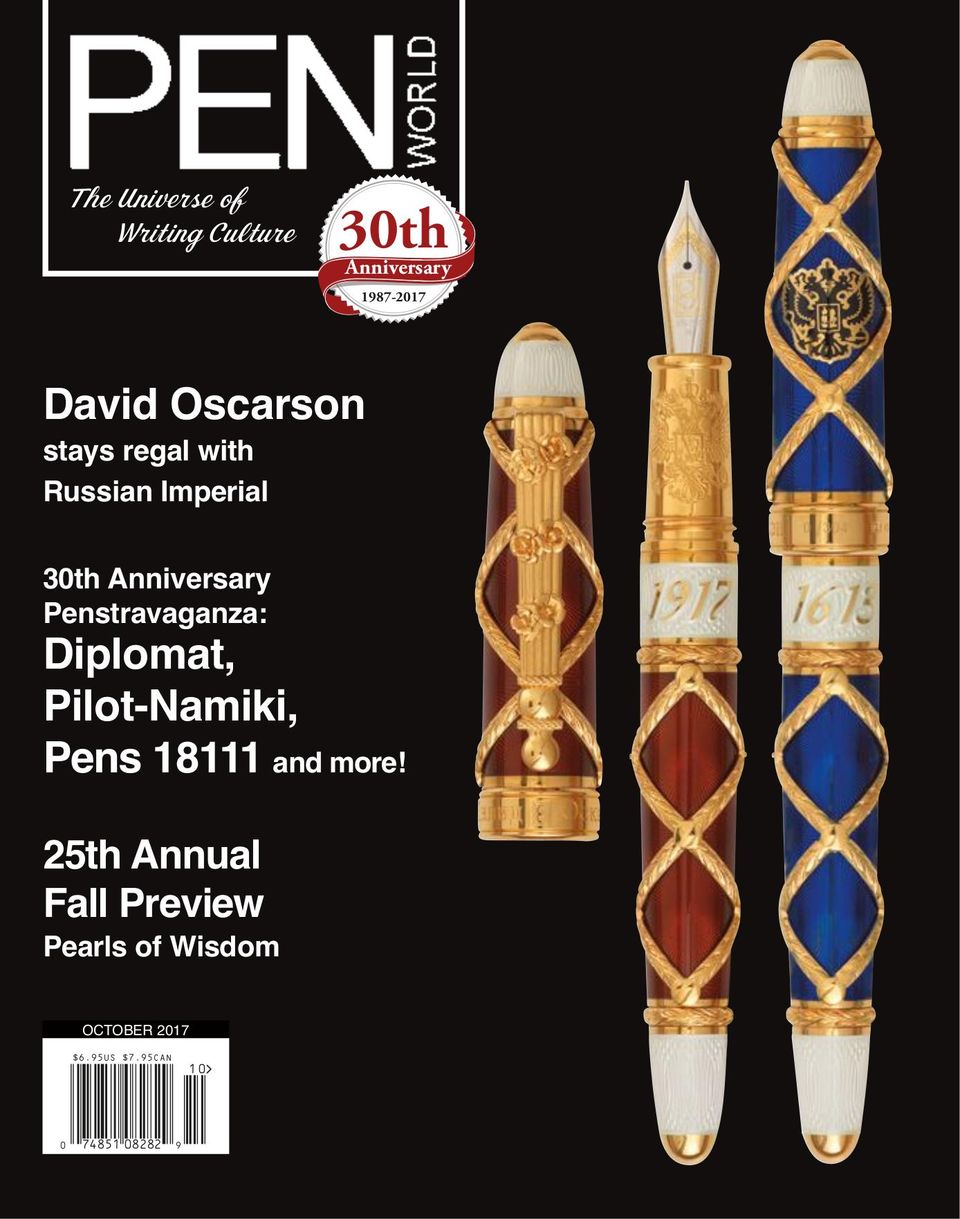 PEN WORLD-October 2017 Magazine - Get your Digital Subscription