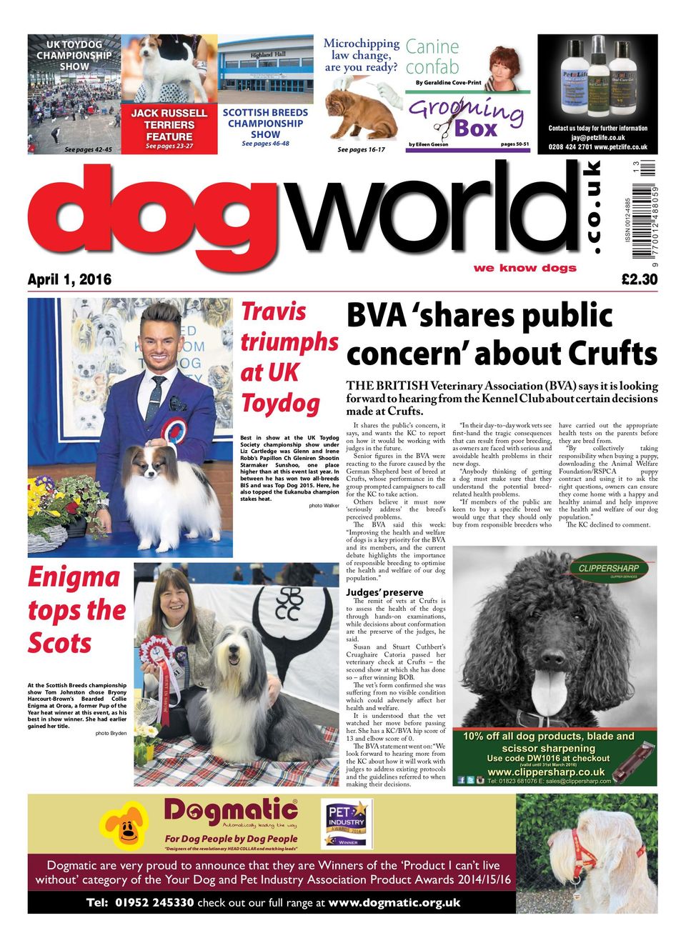 Get digital access to Dog World - April 1,2016 issue | Magzter.com