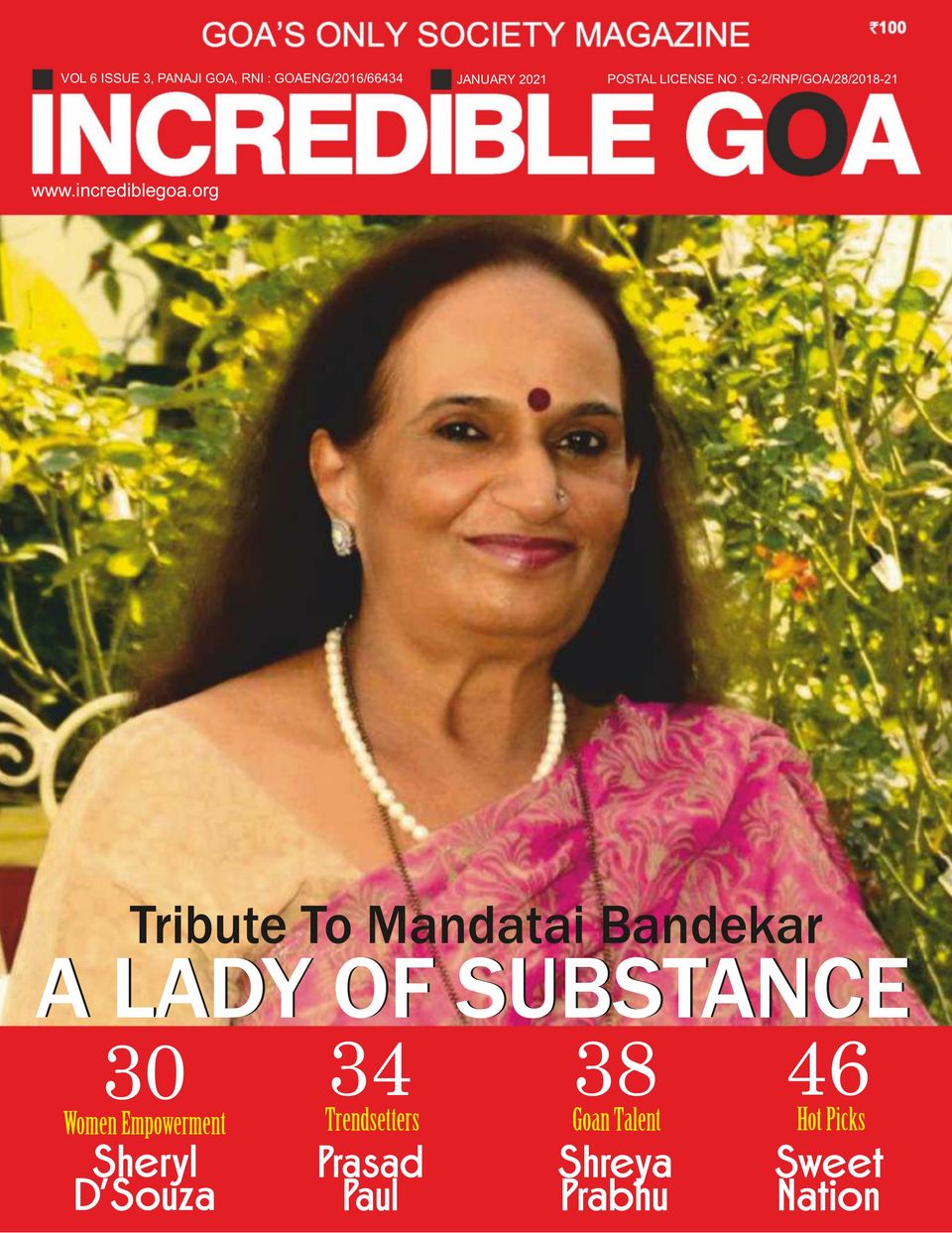 Get digital access to Incredible Goa - January 2021 issue | Magzter.com