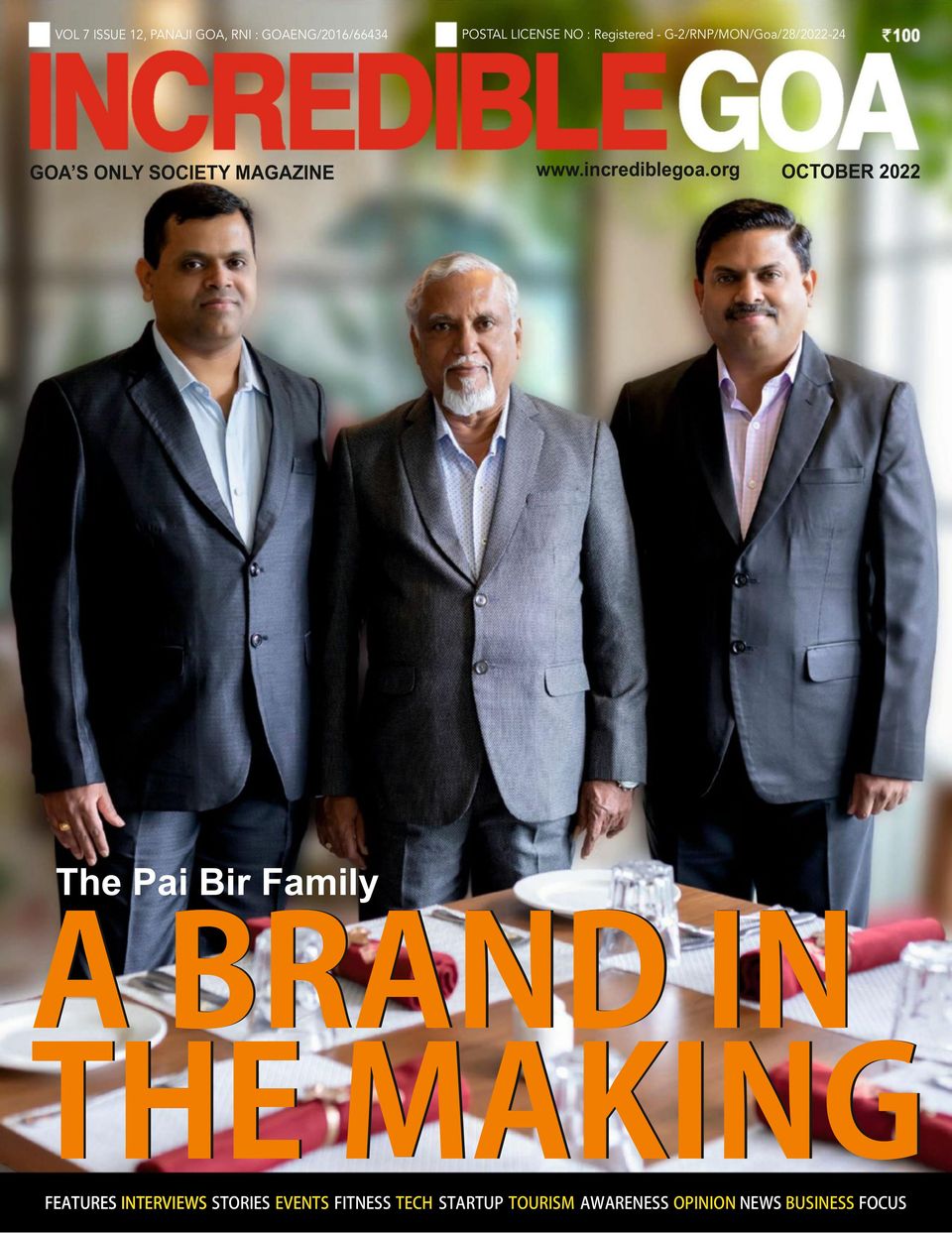 Get digital access to Incredible Goa - October 2022 issue | Magzter.com