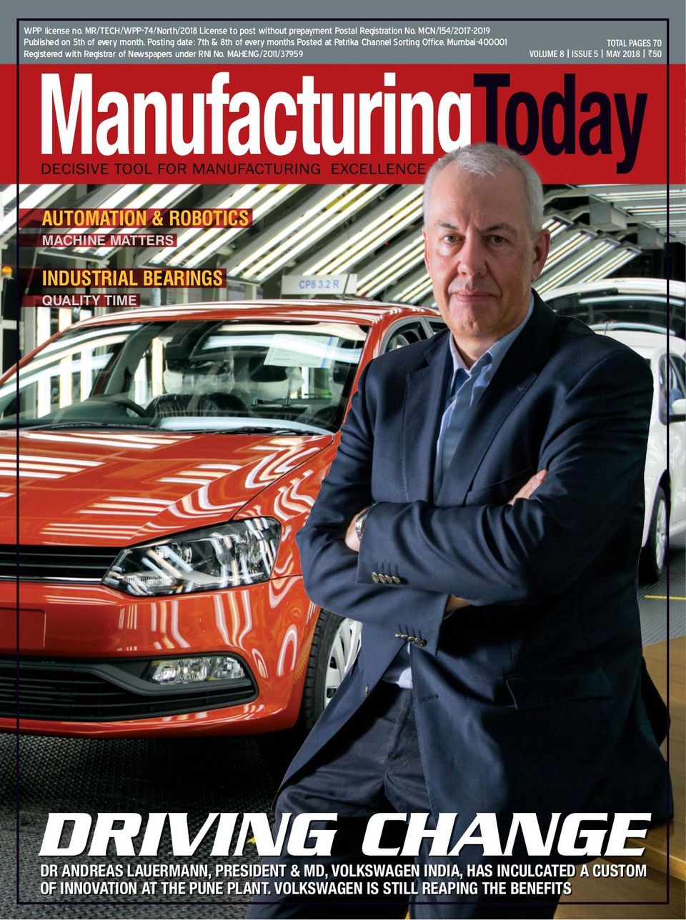 Get digital access to Manufacturing Today - May 2018 issue | Magzter.com