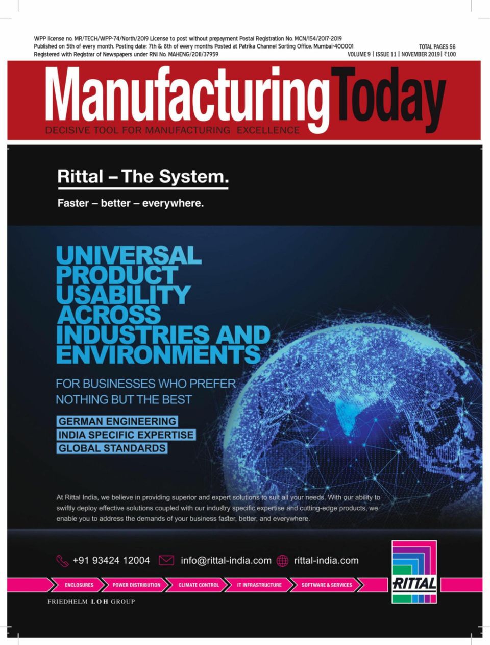 Manufacturing Today-November 2019 Magazine - Get your Digital Subscription
