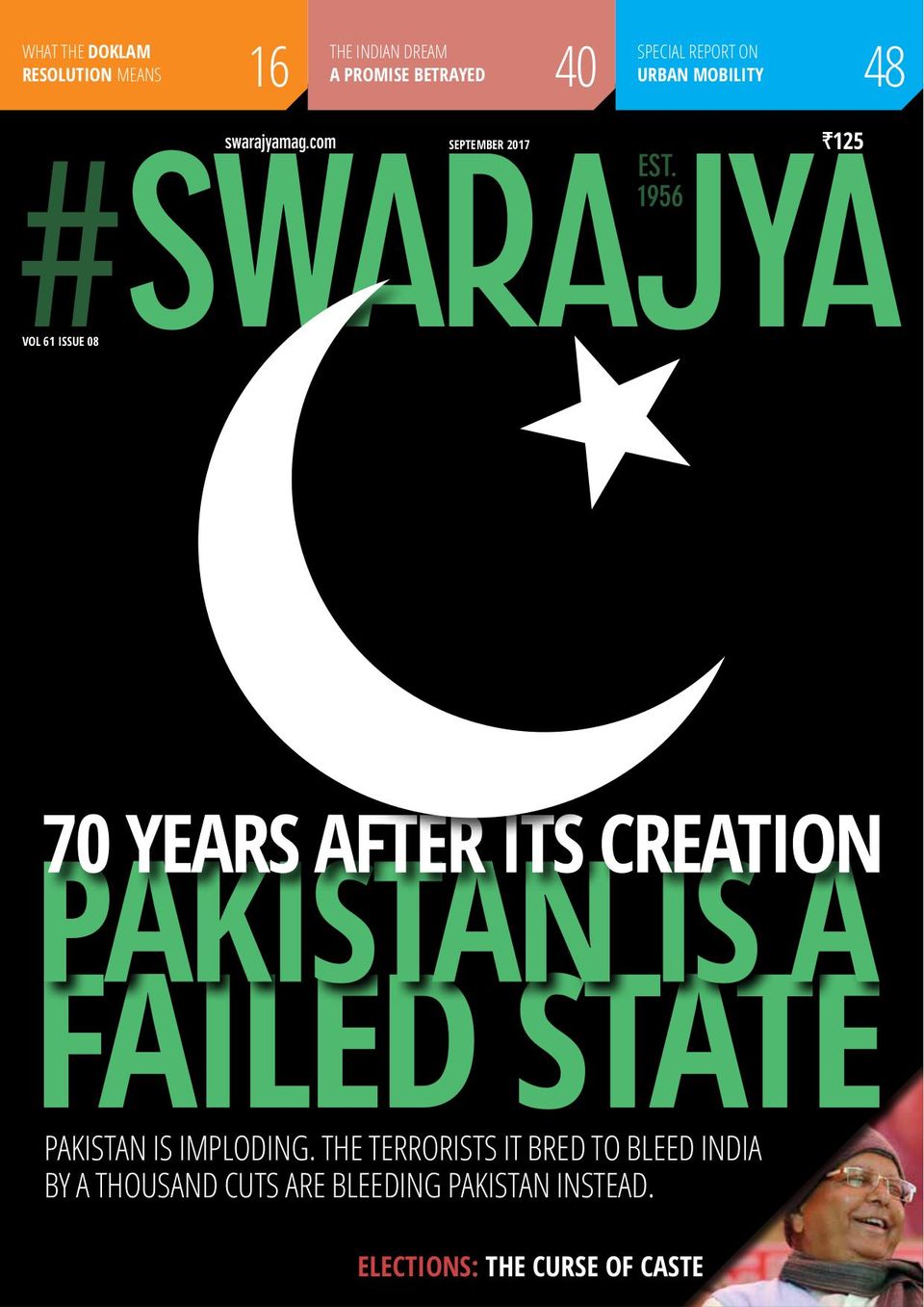 Get digital access to Swarajya Mag - September 2017 issue | Magzter.com