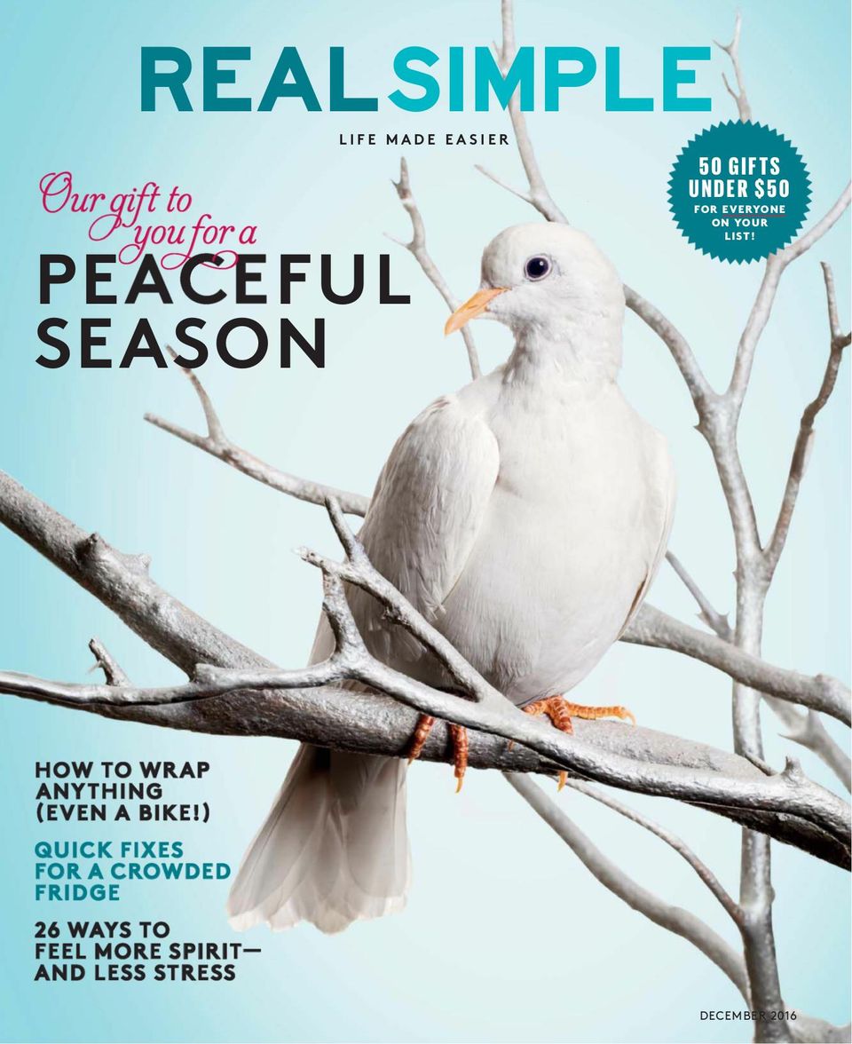 Real Simple-December 2016 Magazine - Get your Digital Subscription