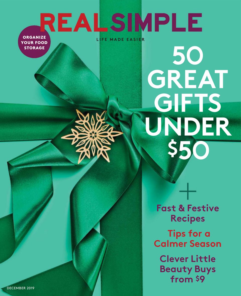 Get digital access to Real Simple - December 2019 issue | Magzter.com
