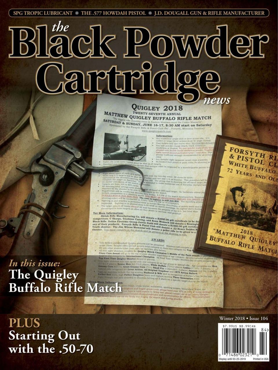 The Black Powder Cartridge News-Winter 2018 Magazine