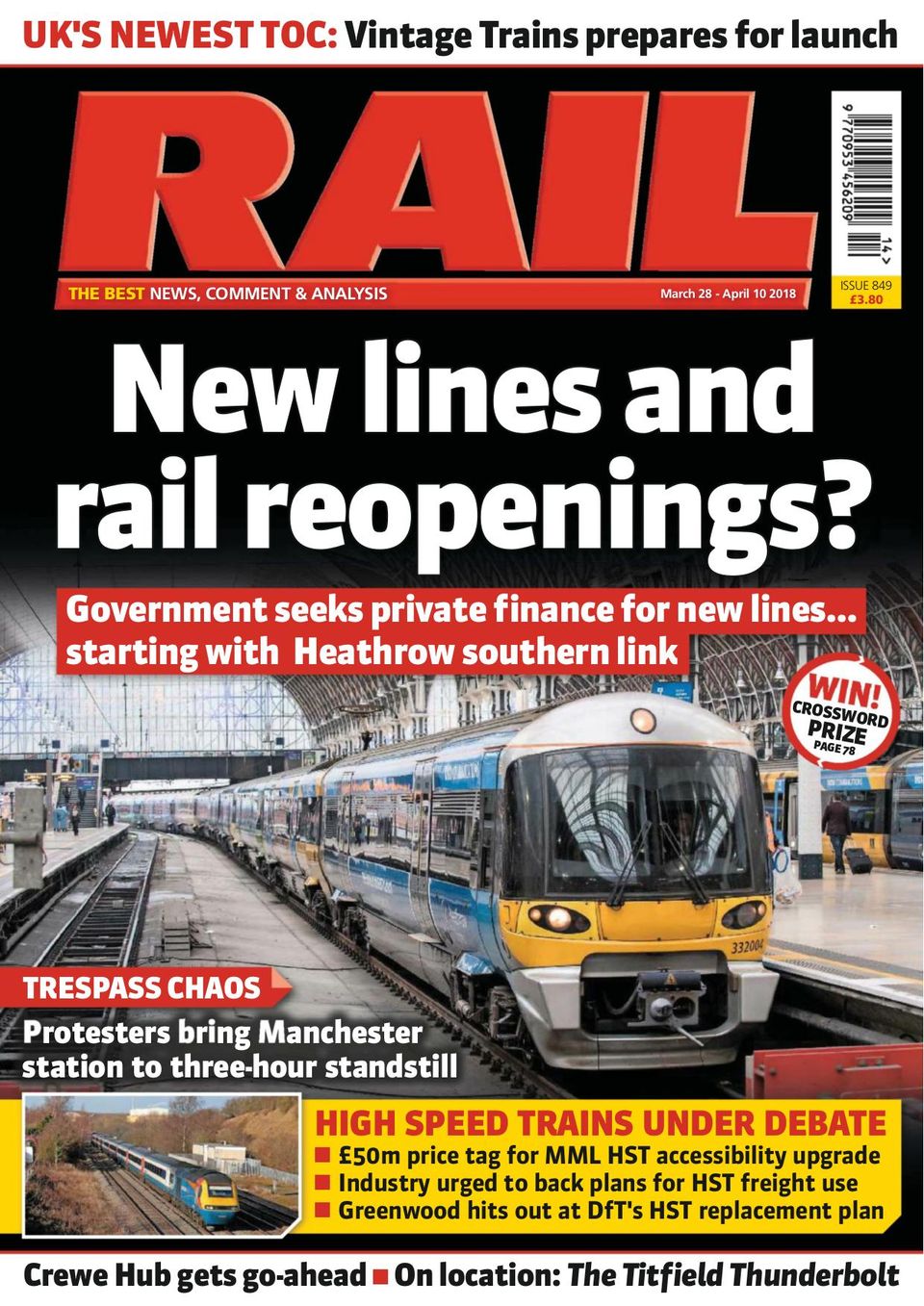 Get digital access to Rail - Issue 849 issue | Magzter.com