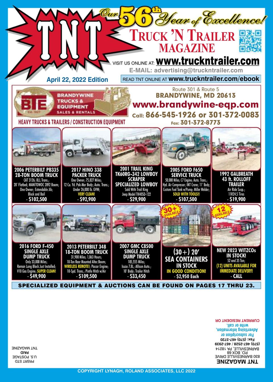 Truck N Trailer-April 22, 2022 Magazine - Get your Digital Subscription