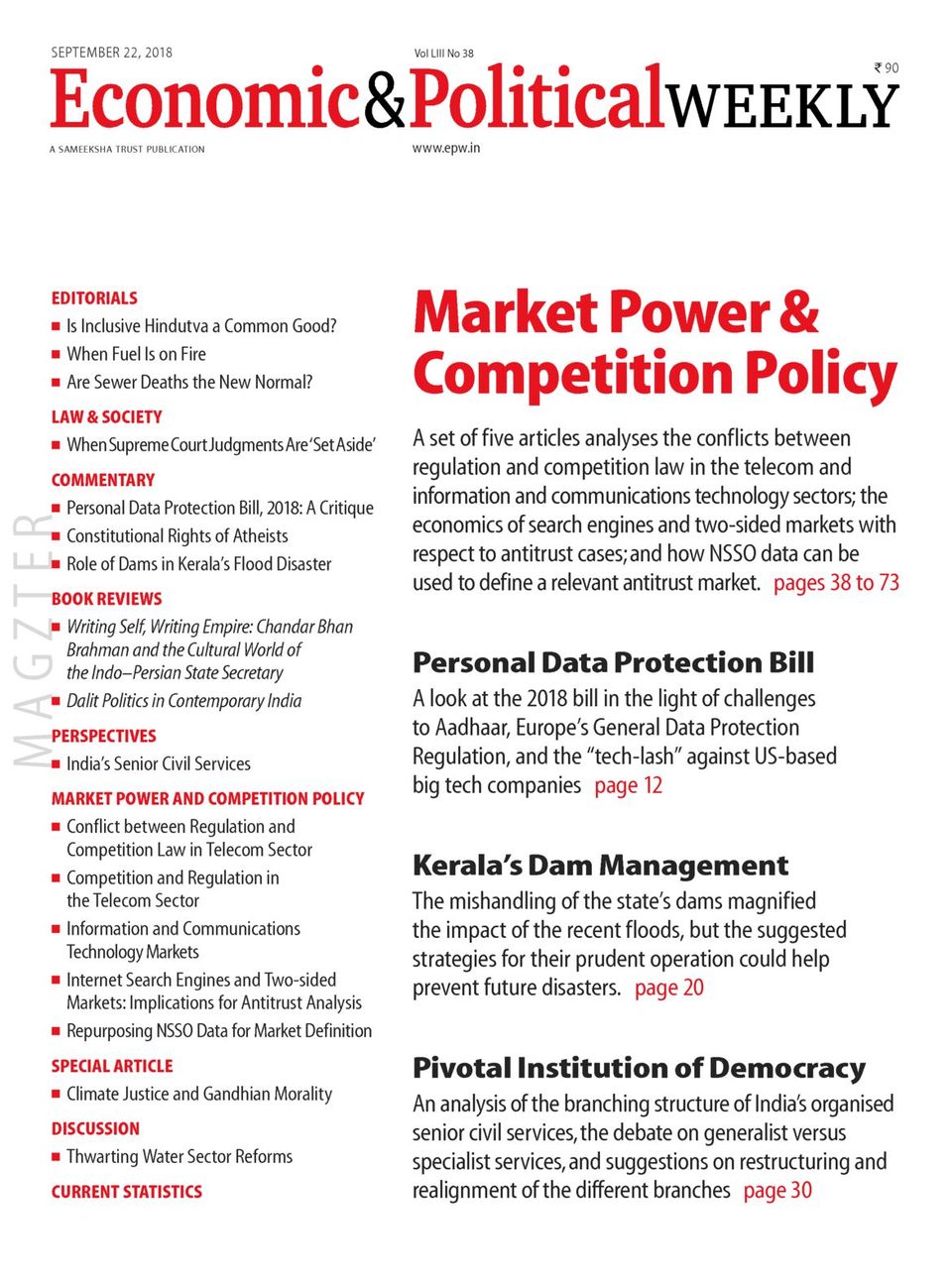 Get digital access to Economic and Political Weekly - September 22 ...