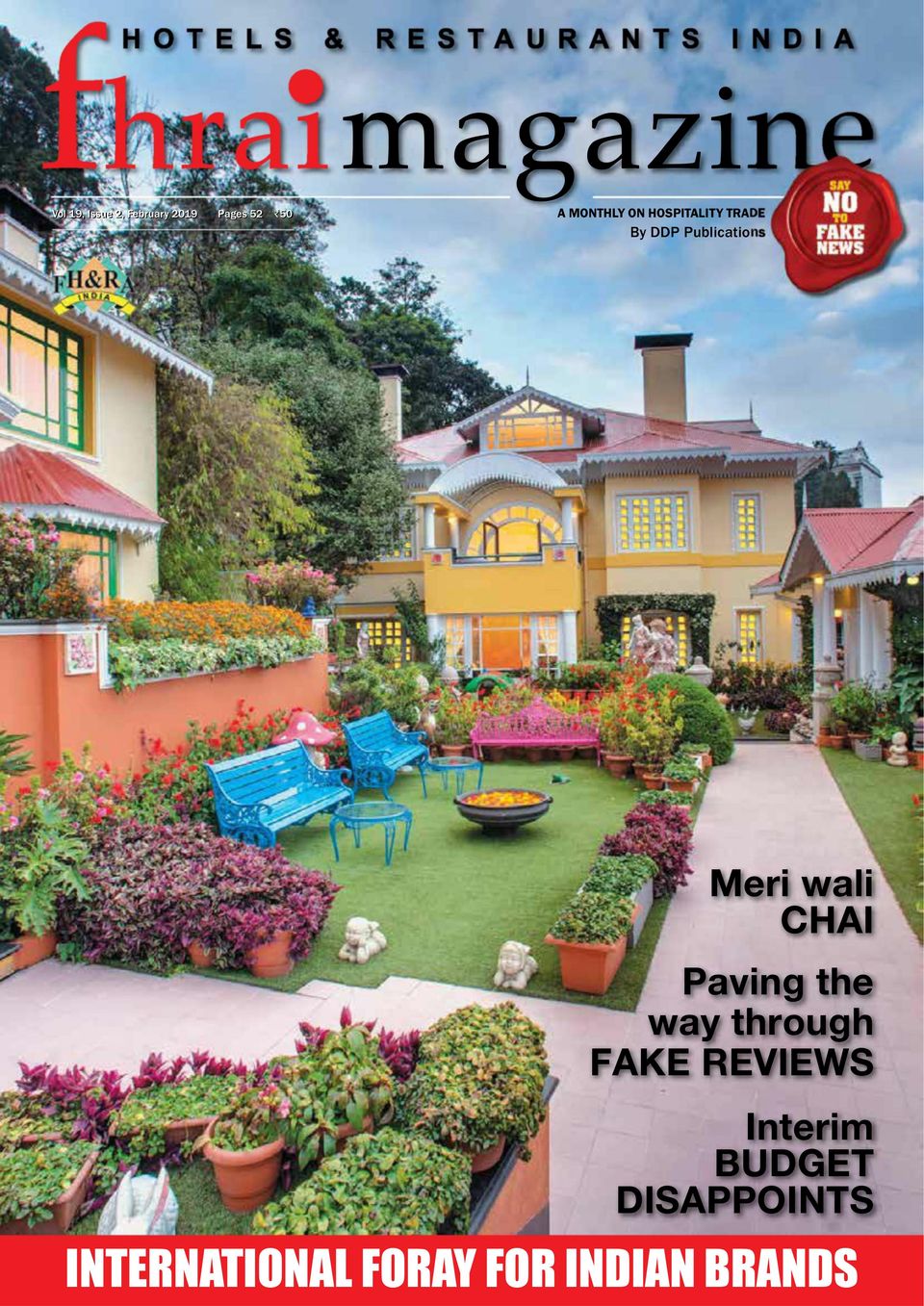 Get digital access to FHRAI Magazine - February 2019 issue | Magzter.com