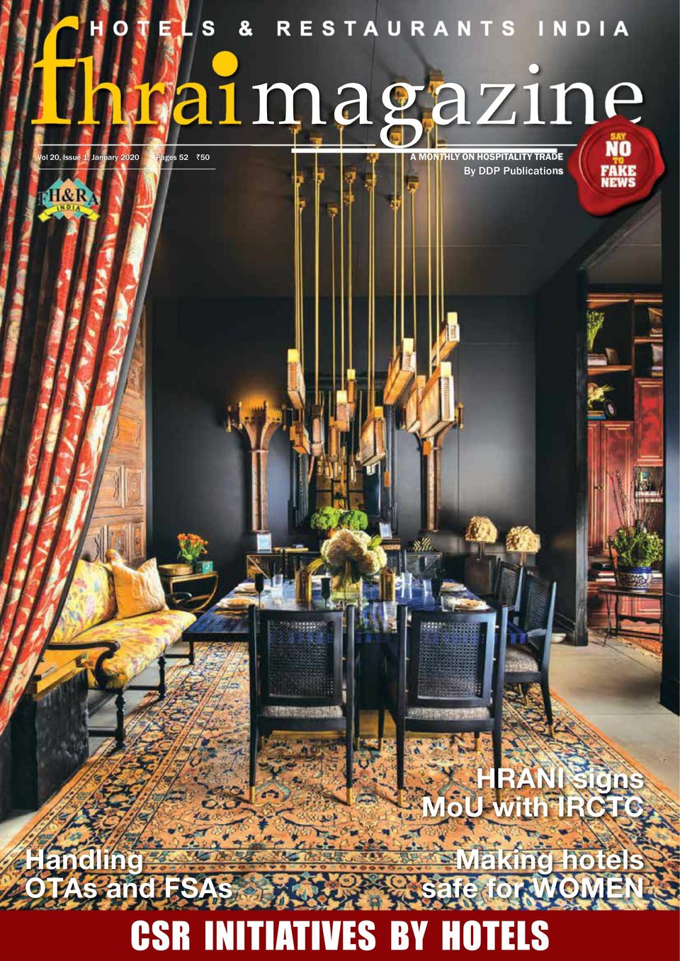 FHRAI Magazine-January 2020 Magazine - Get your Digital Subscription