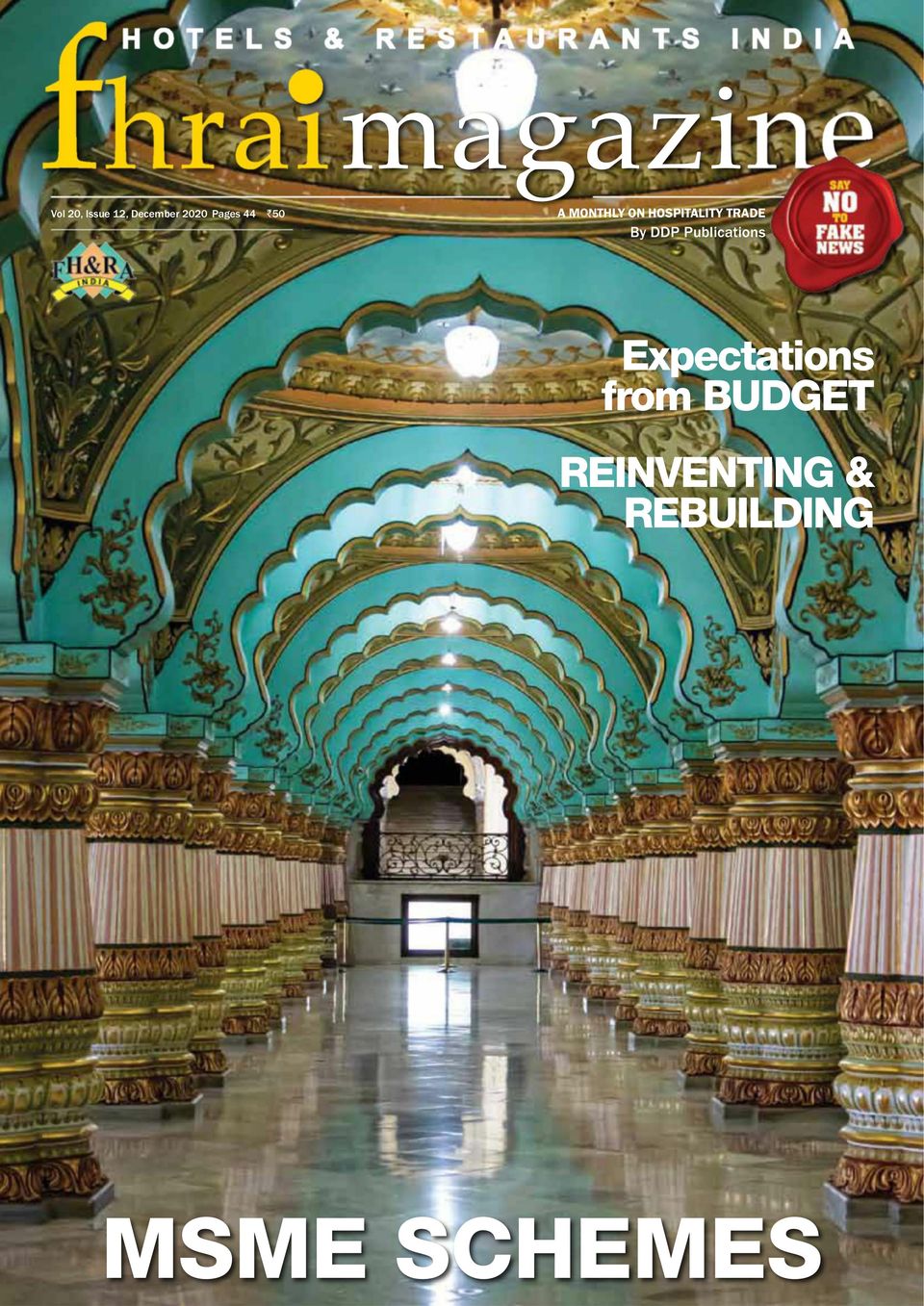 Get digital access to FHRAI Magazine - December 2020 issue | Magzter.com