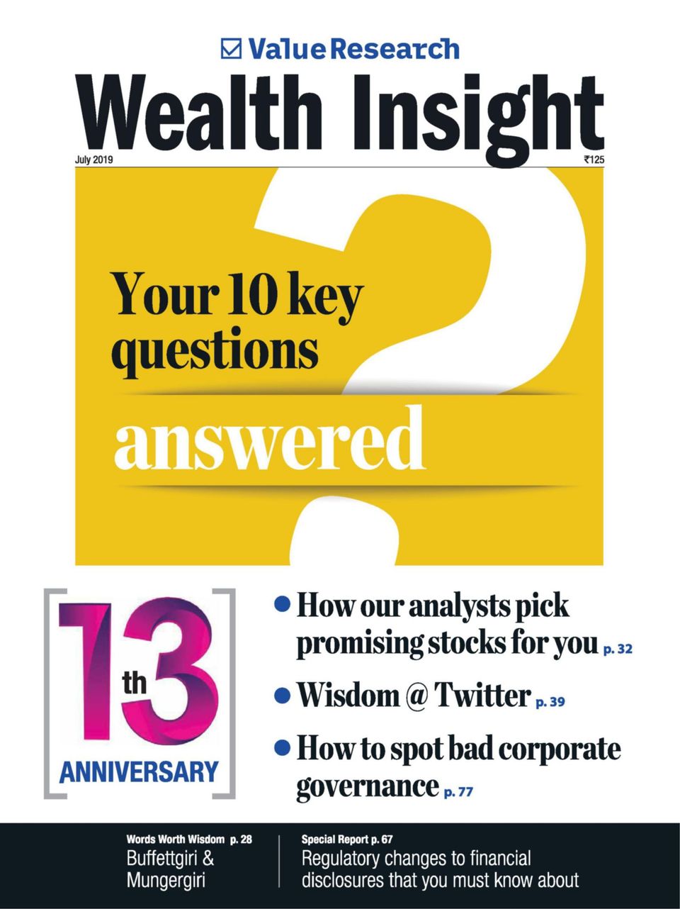 Get digital access to Wealth Insight - July 2019 issue | Magzter.com