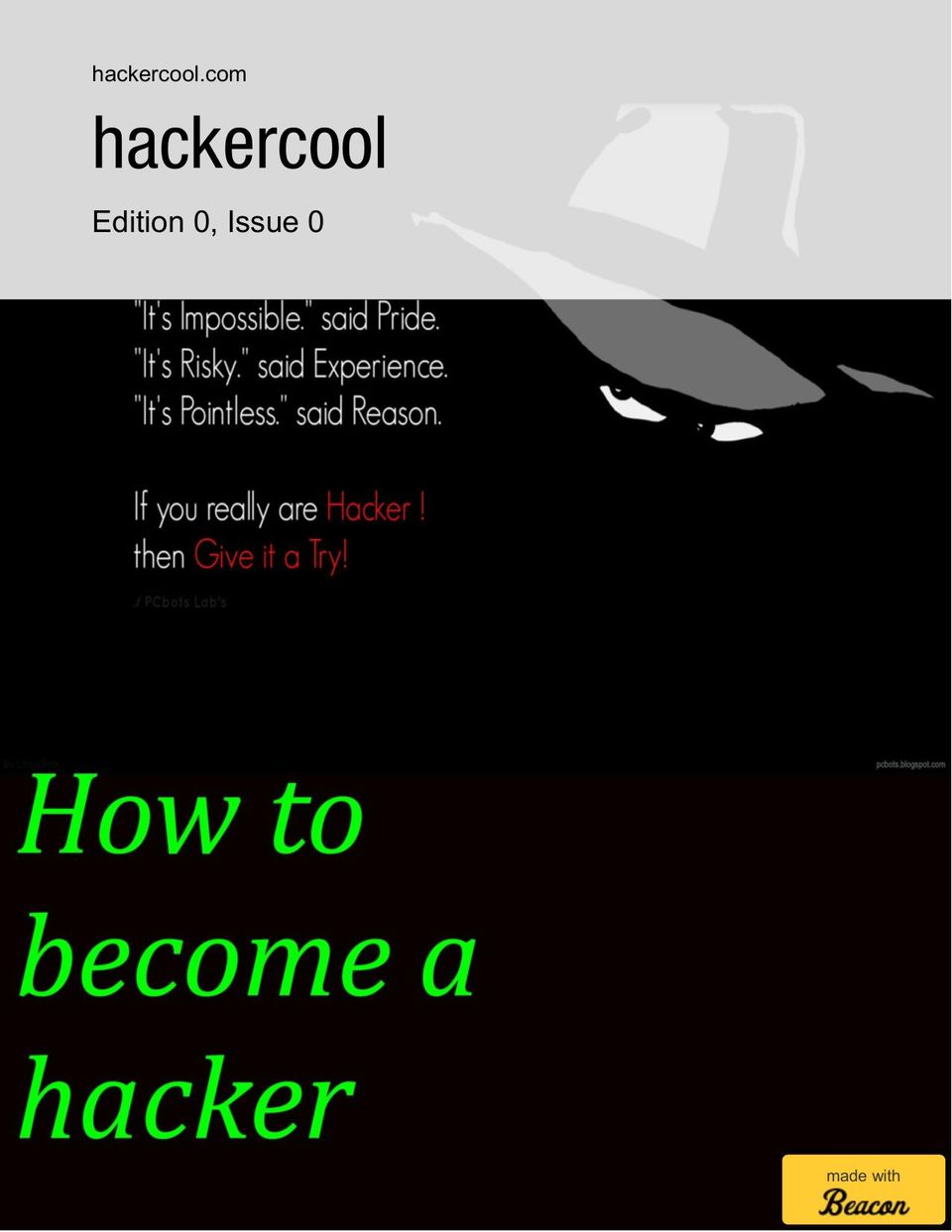 Get digital access to Hackercool - September 2016 issue | Magzter.com