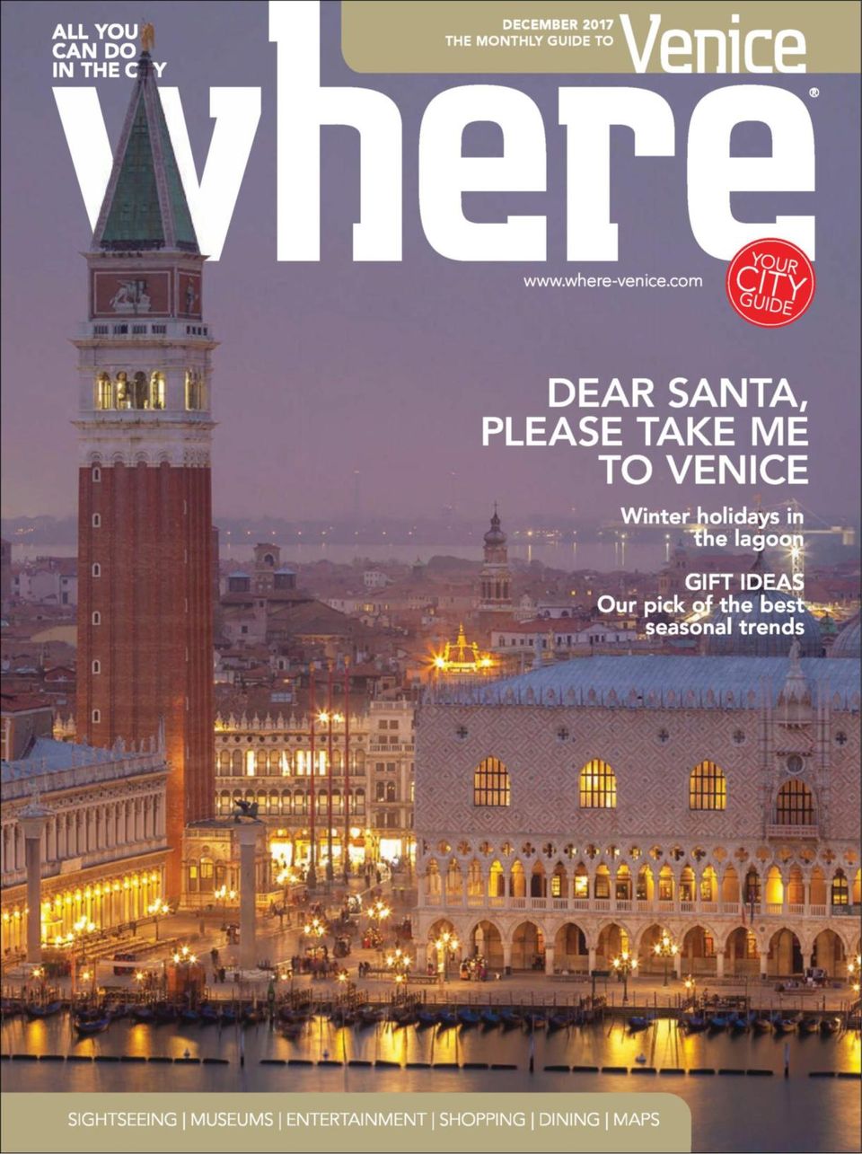 Get digital access to VENICE - The Welcome Magazine - December 2018 issue | Magzter.com