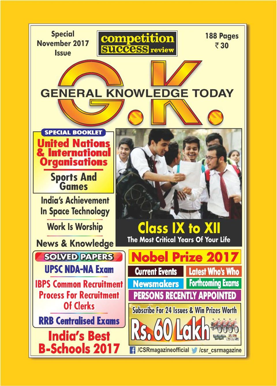 General Knowledge Today-November 2017 Magazine