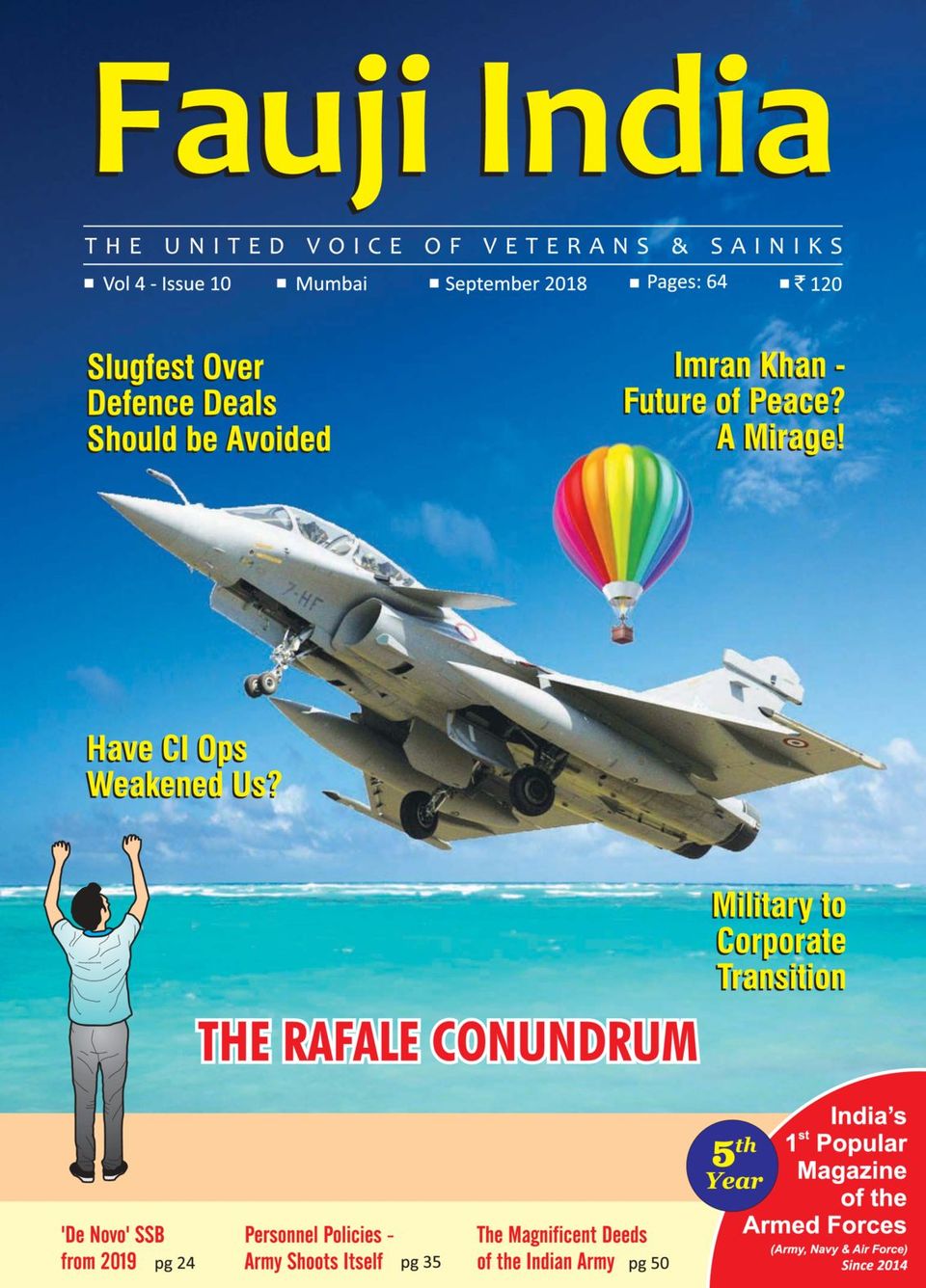 Get digital access to FAUJI INDIA - September 2018 issue | Magzter.com