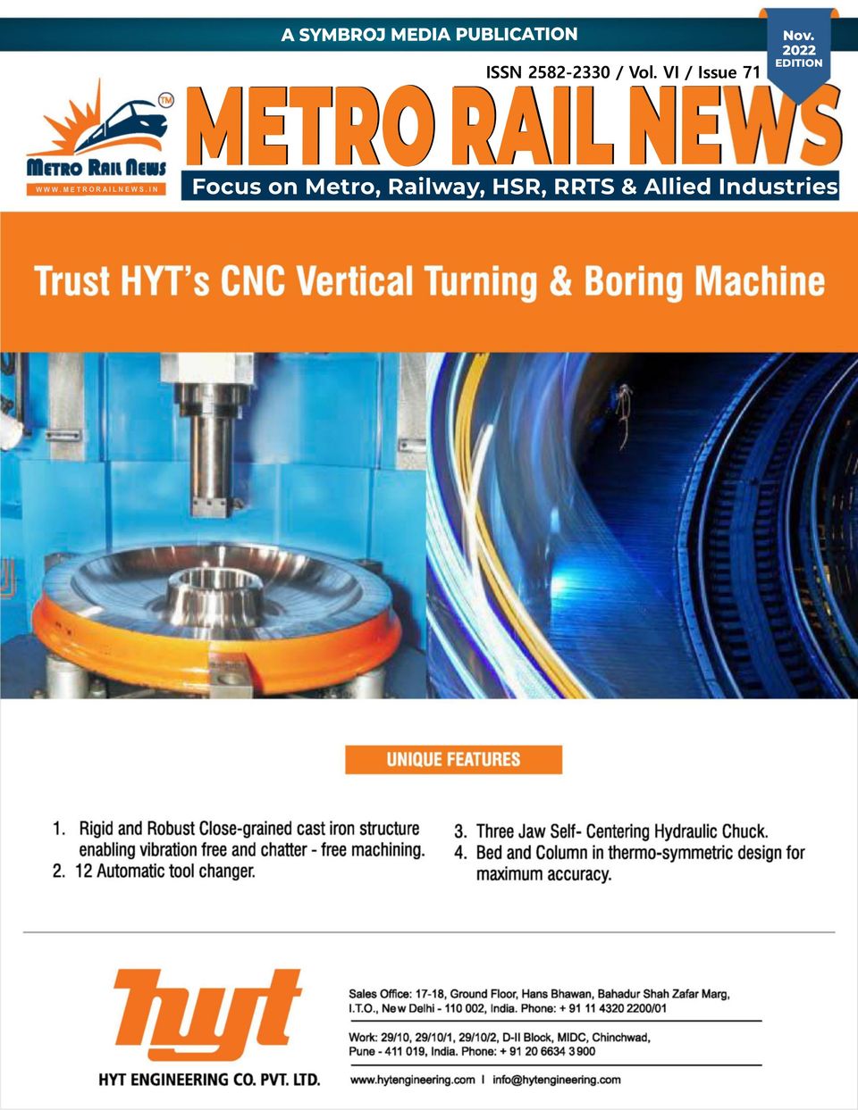 Get digital access to Metro Rail News - November 2022 issue | Magzter.com