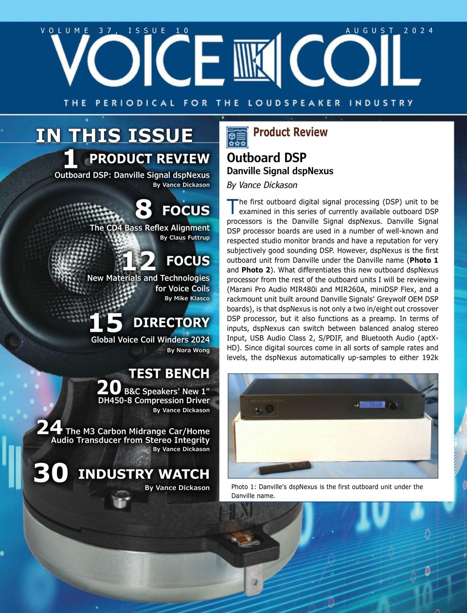 Voice Coil Magazine - Get your Digital Subscription