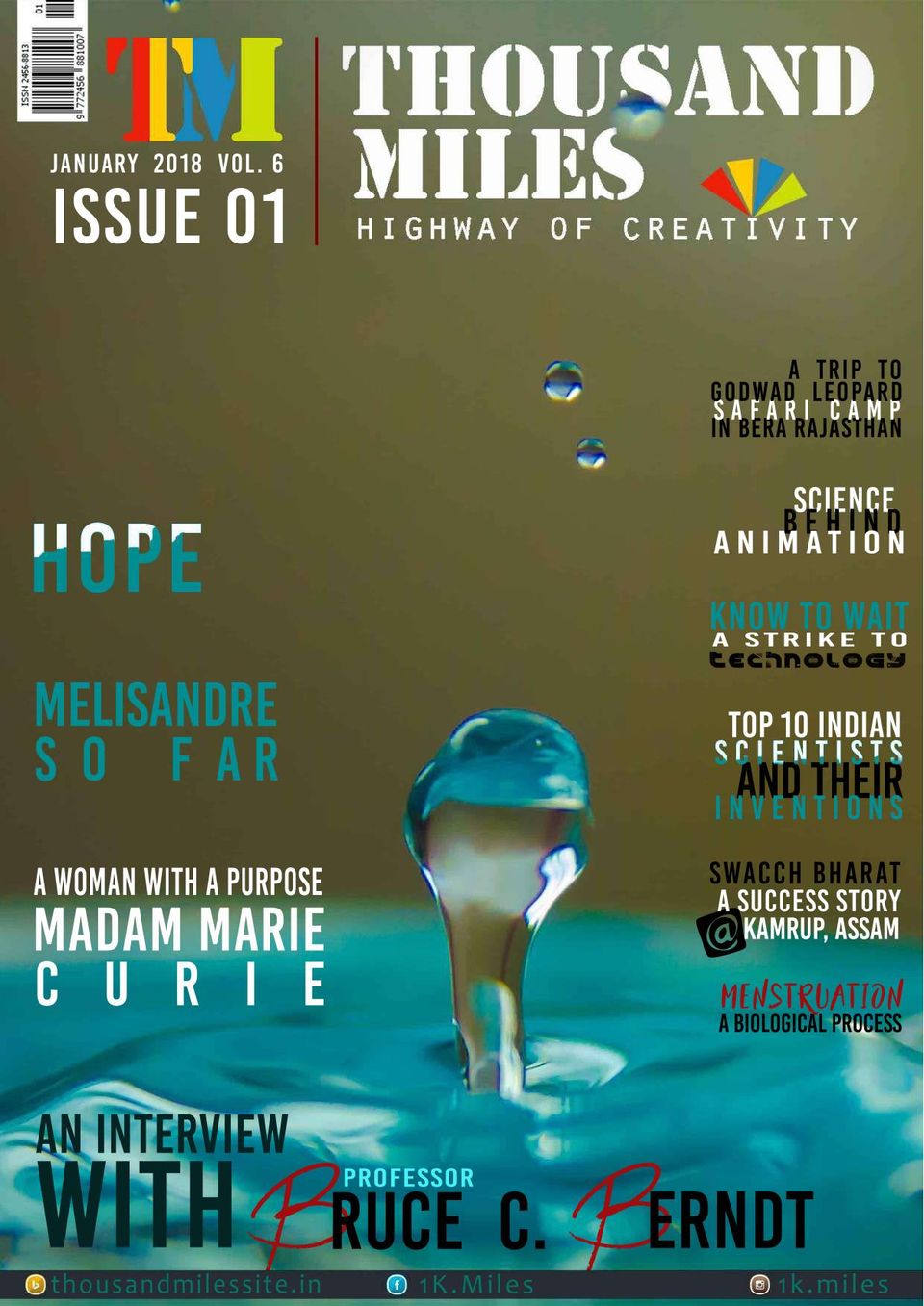 Get digital access to THOUSAND MILES - January 2018 issue | Magzter.com
