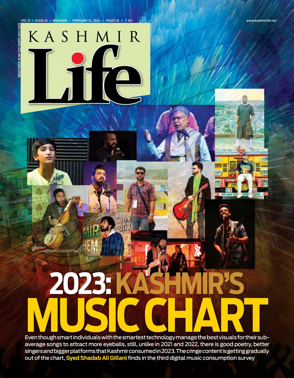 Kashmir Life-February 04-10 ,2024; 2023:KASHMIR'S MUSIC CHART; Issue 45 ...