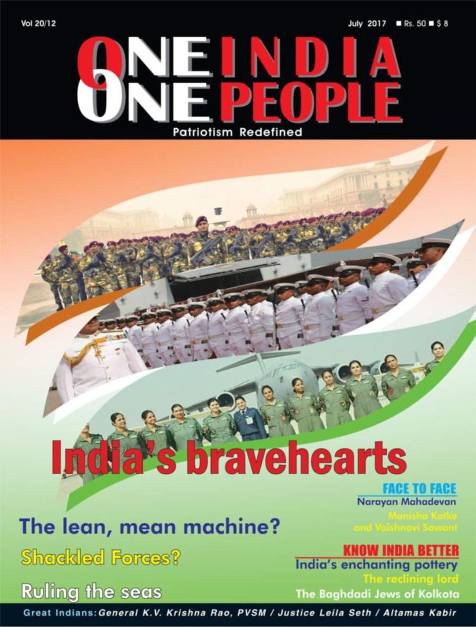 Get digital access to One India One People - July 2017 issue | Magzter.com