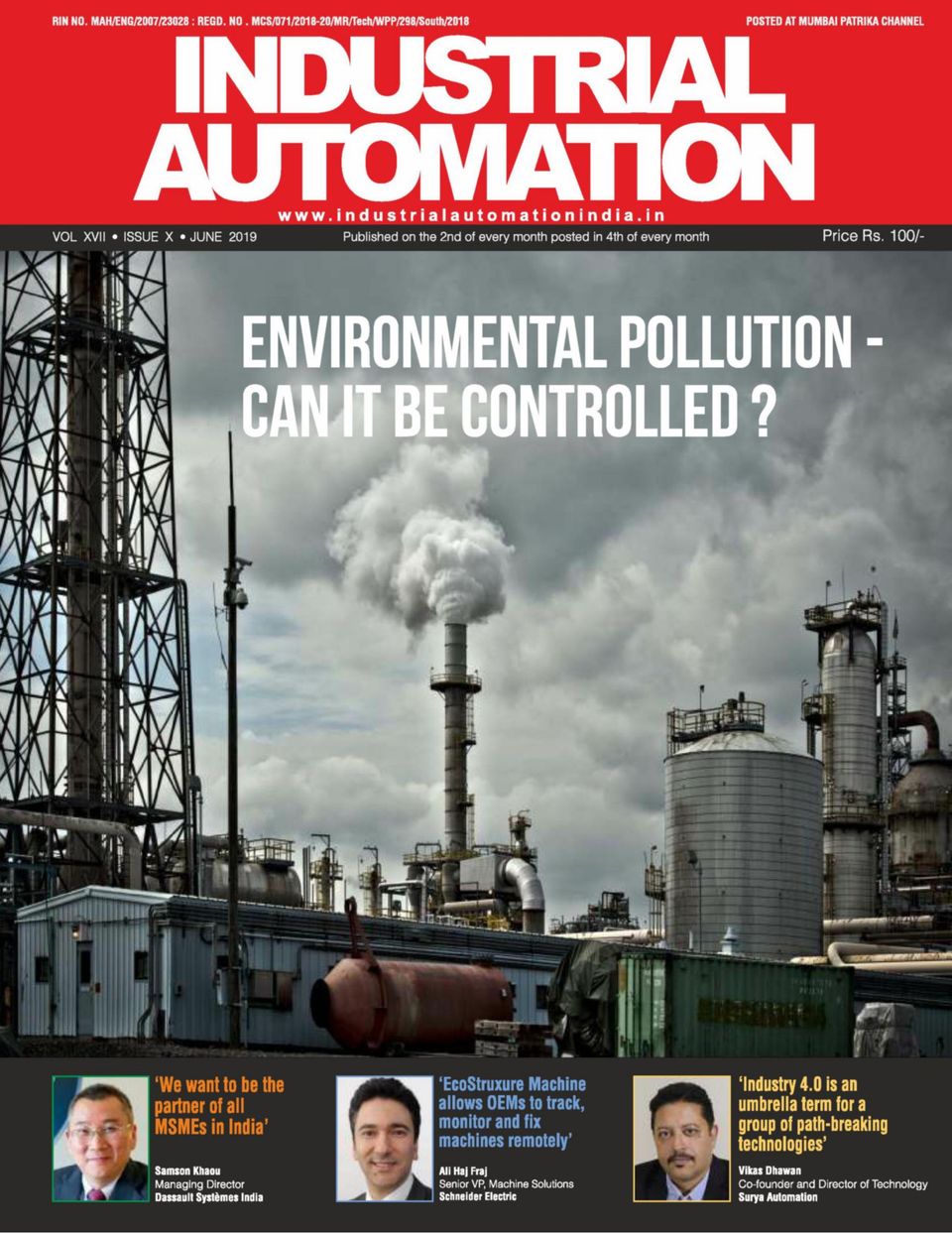 Get digital access to INDUSTRIAL AUTOMATION - June 2019 issue | Magzter.com