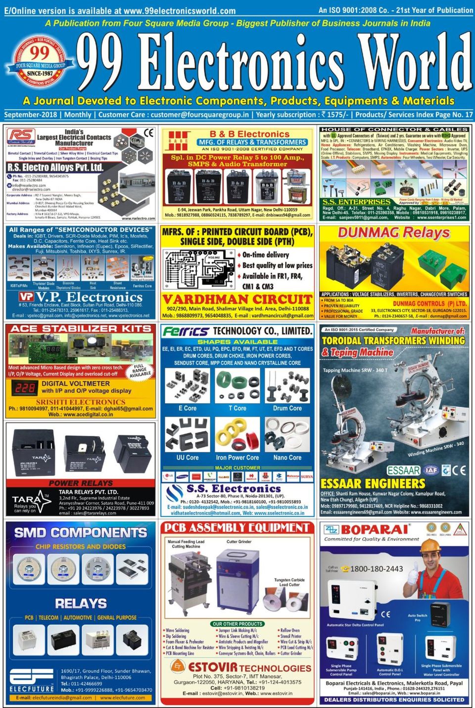 Get digital access to 99 Electronics World - September 2018 issue ...