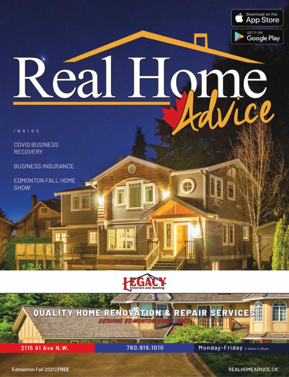 Real Home Advice-Fall 2021 Magazine - Get your Digital Subscription