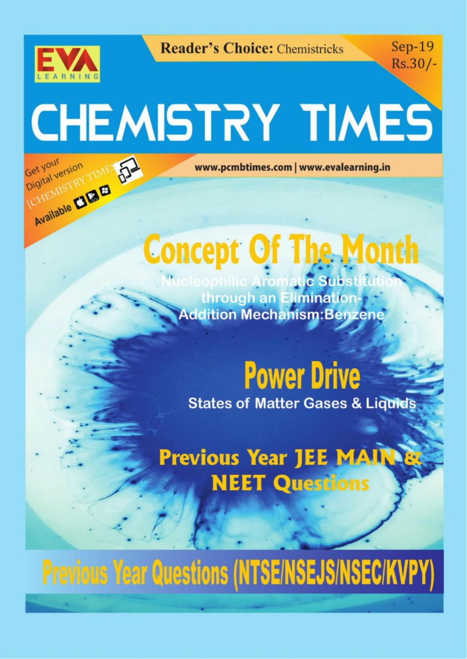 Get digital access to CHEMISTRY TIMES - September 2019 issue | Magzter.com