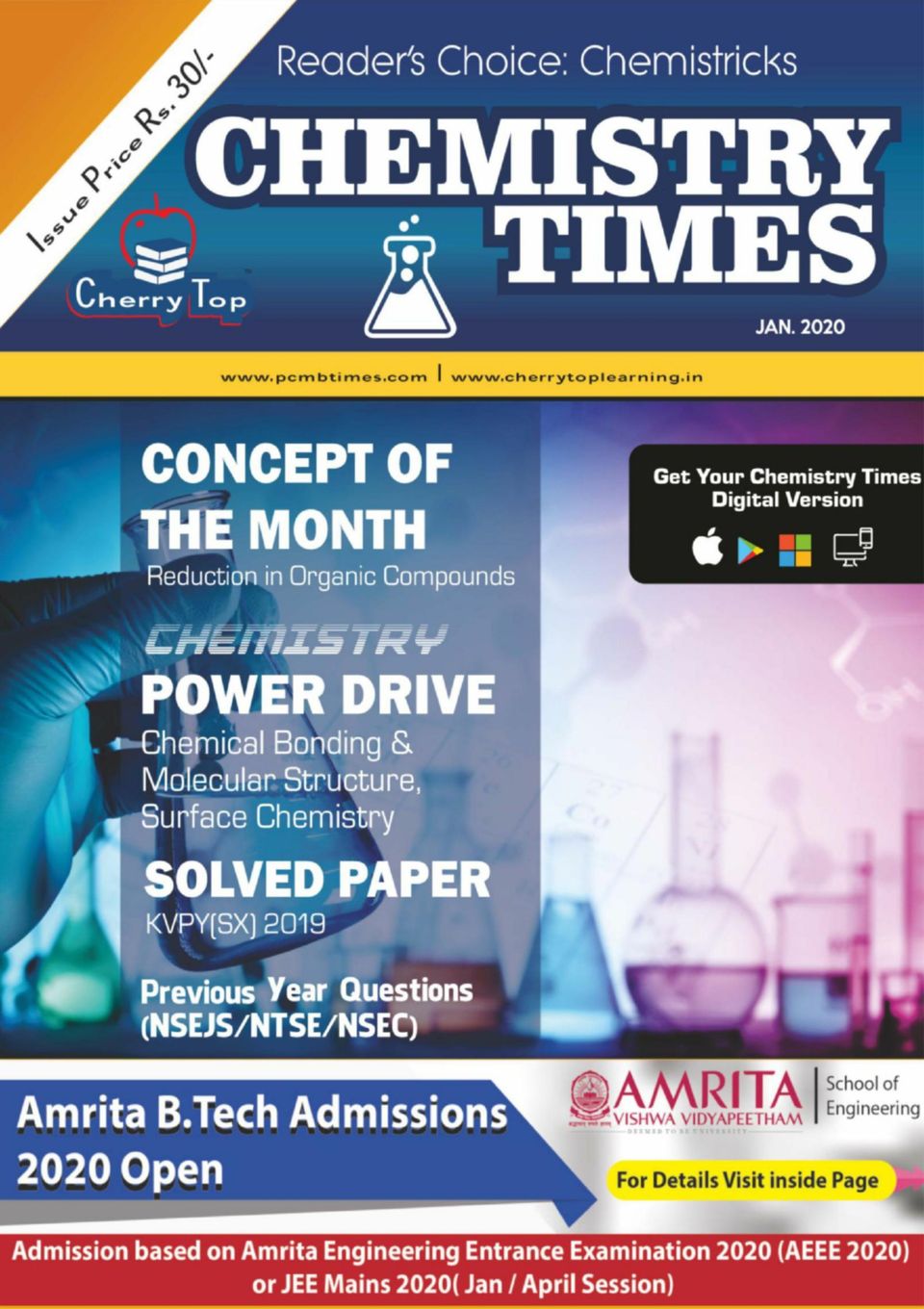 Get digital access to CHEMISTRY TIMES - January 2020 issue | Magzter.com