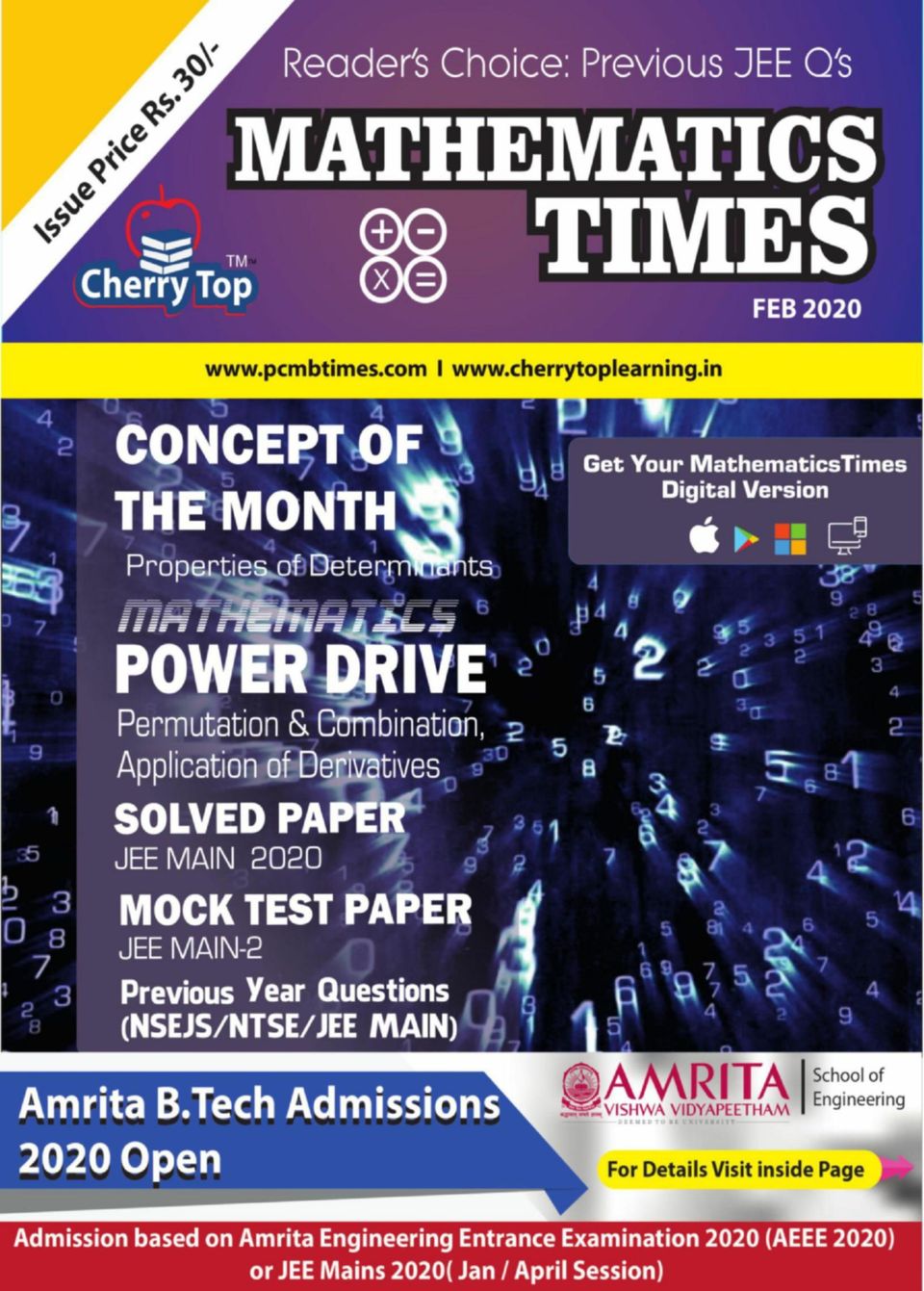 Get digital access to MATHEMATICS TIMES - February 2020 issue | Magzter.com