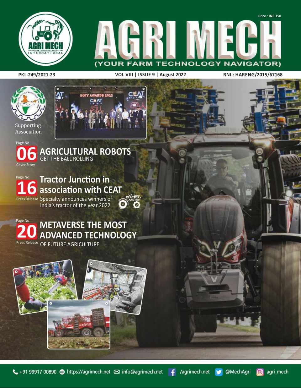 Get digital access to AGRI MECH - August 2022 issue | Magzter.com