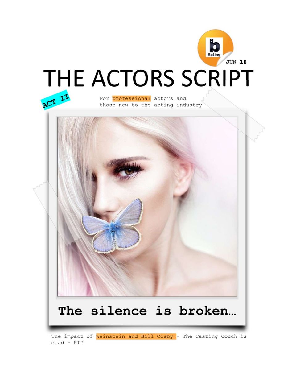 The Actors Script-June 2018 Magazine - Get your Digital Subscription