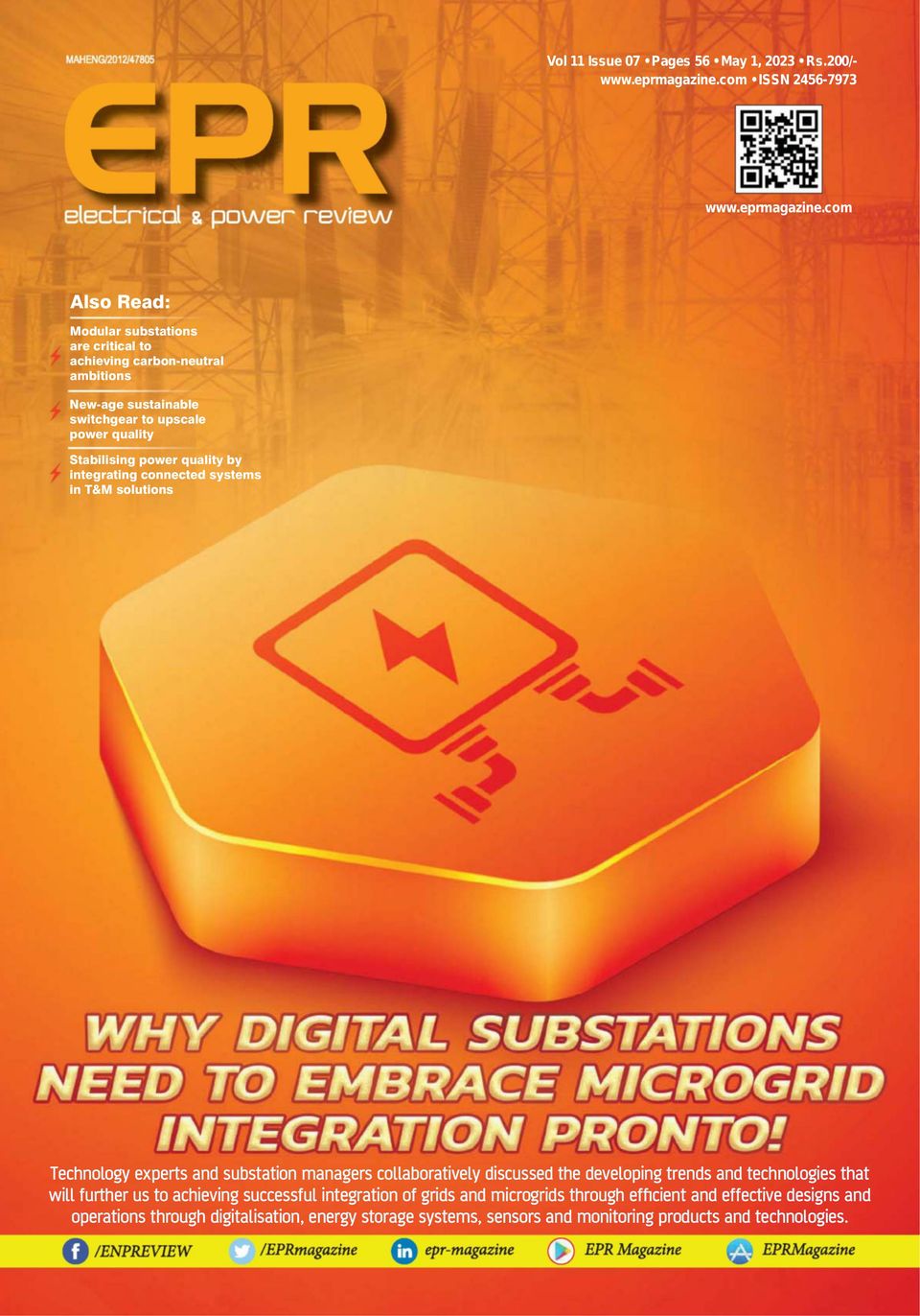 EPR Magazine (Electrical & Power Review) Magazine
